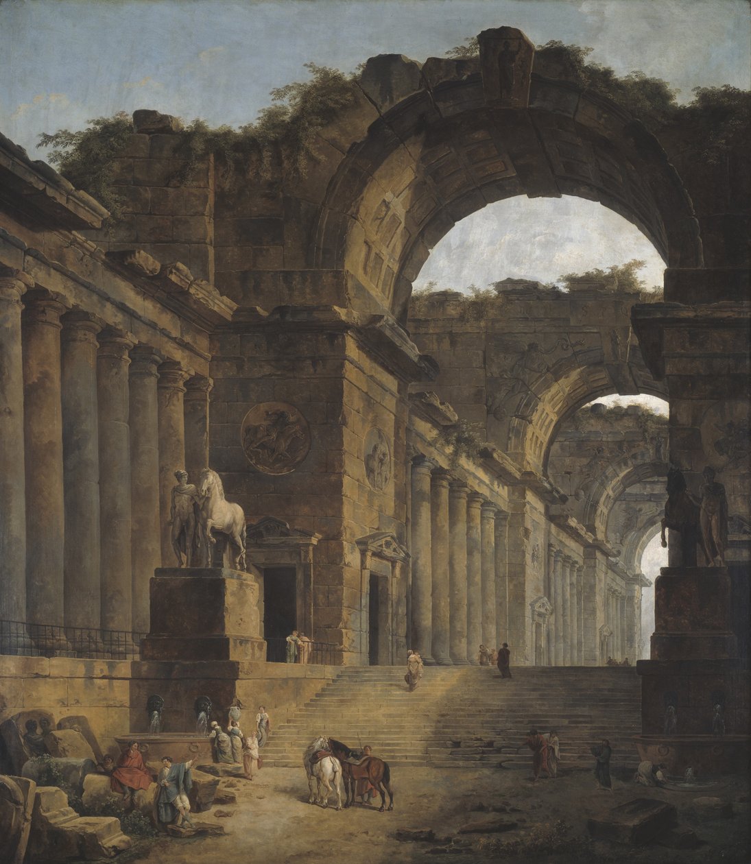 Le fontane | Hubert Robert | Stampa d'arte