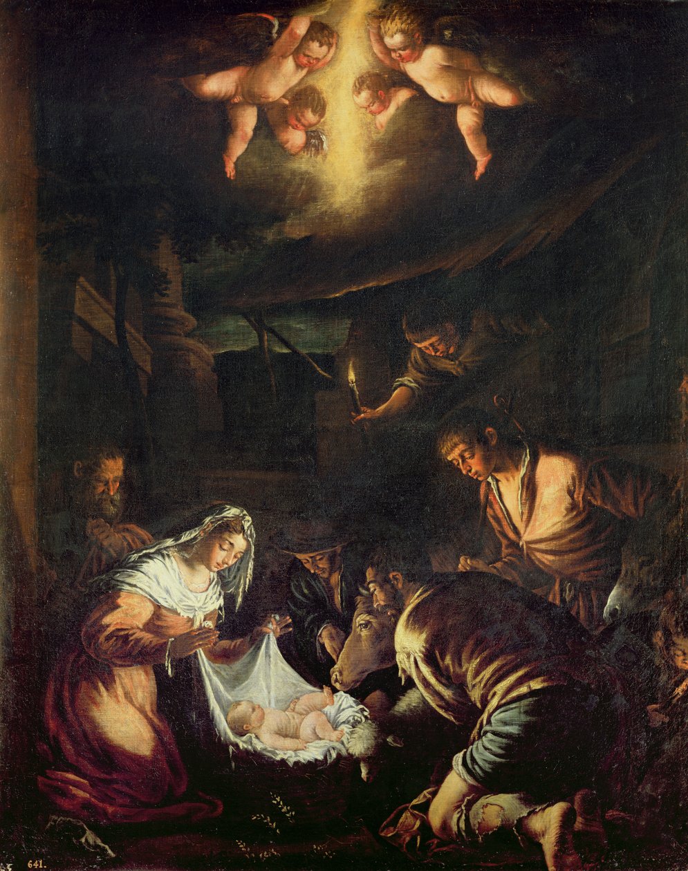 L'adorazione dei pastori | Jacopo Bassano | Stampa d'arte