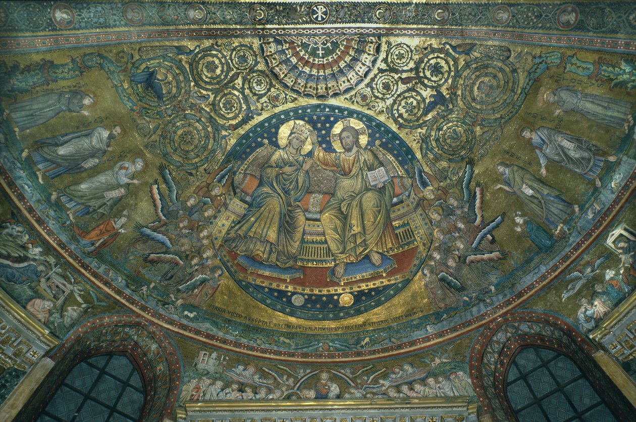 Incoronazione della Vergine, abside della Basilica di S. Maria Maggiore ...