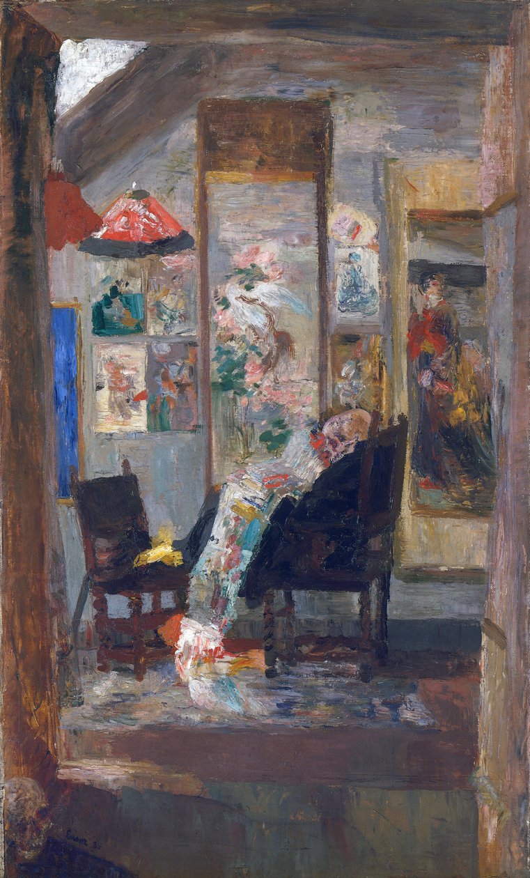 Scheletro con chinoiserie intorno | James Ensor