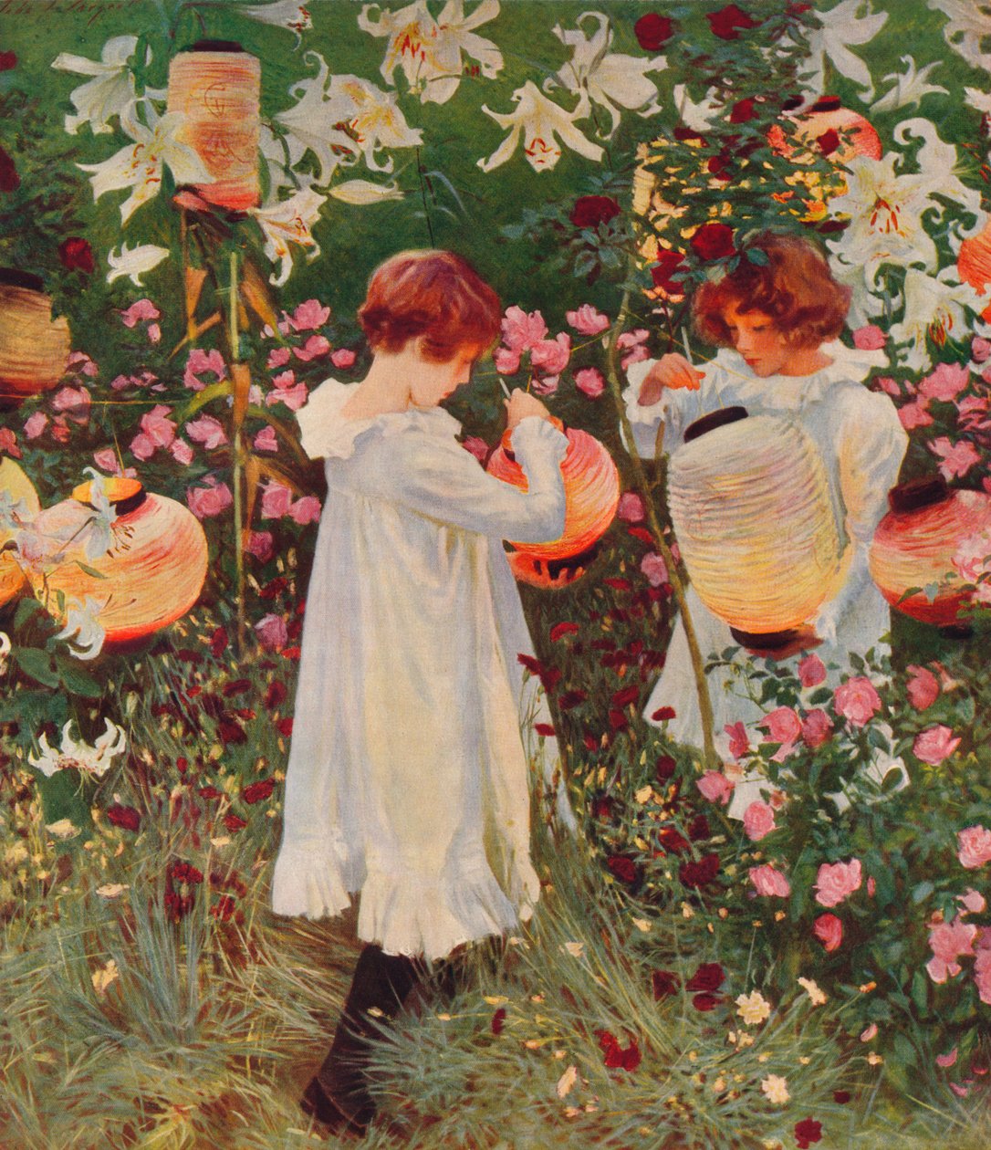 John Singer Sargent Garofano Giglio Giglio Rosa John Singer Sargent