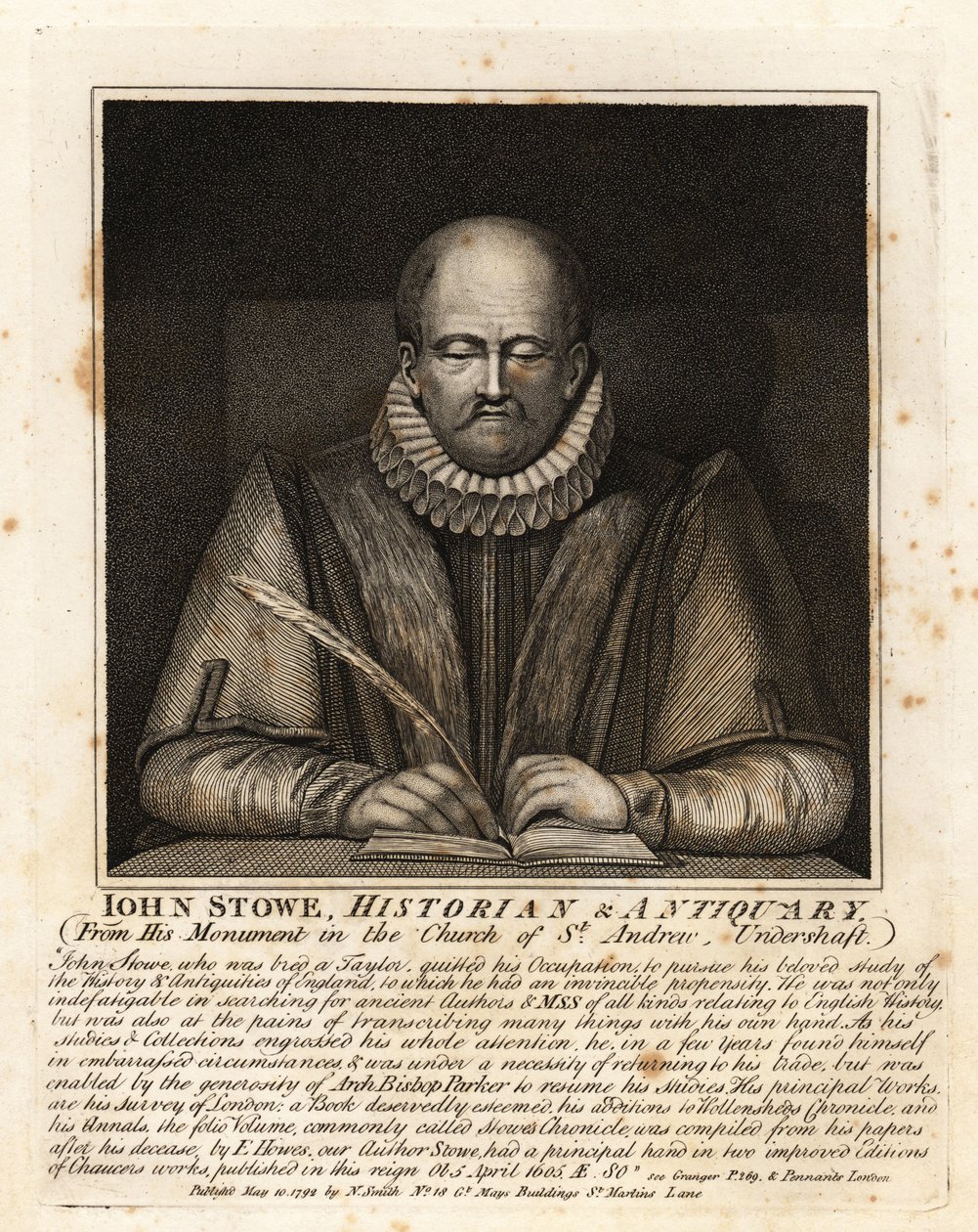John Stowe, Storico e Antiquario | John Thomas Smith
