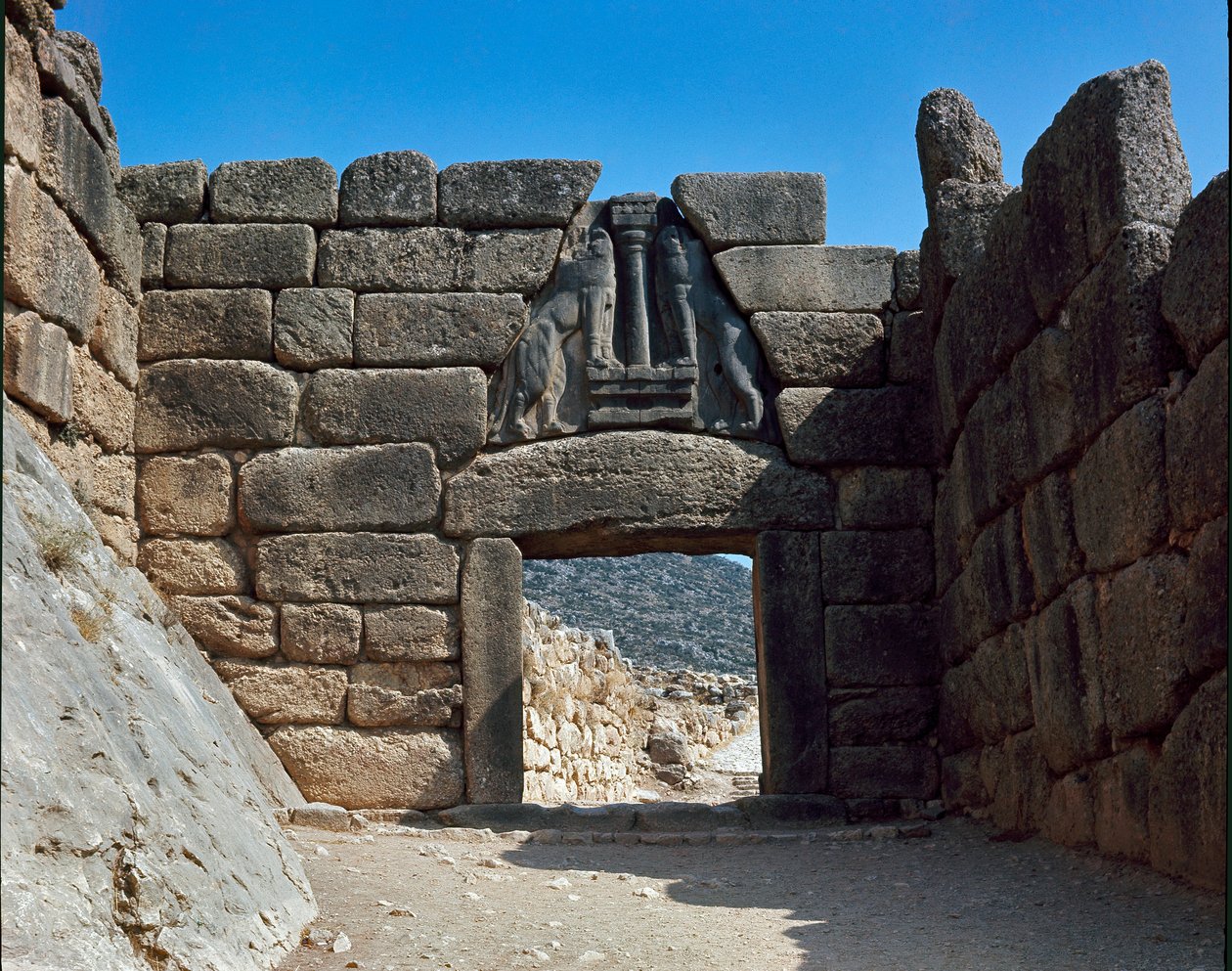 La Porta dei Leoni: sito dell'antica città di Micene, nel Peloponneso ...
