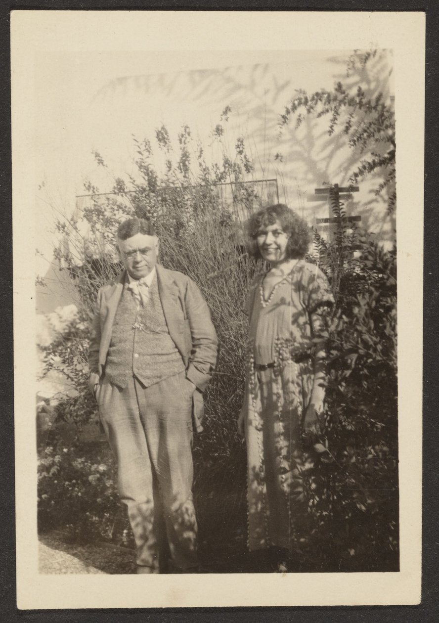 [Fleckenstein e Firenze in giardino] | Louis Fleckenstein