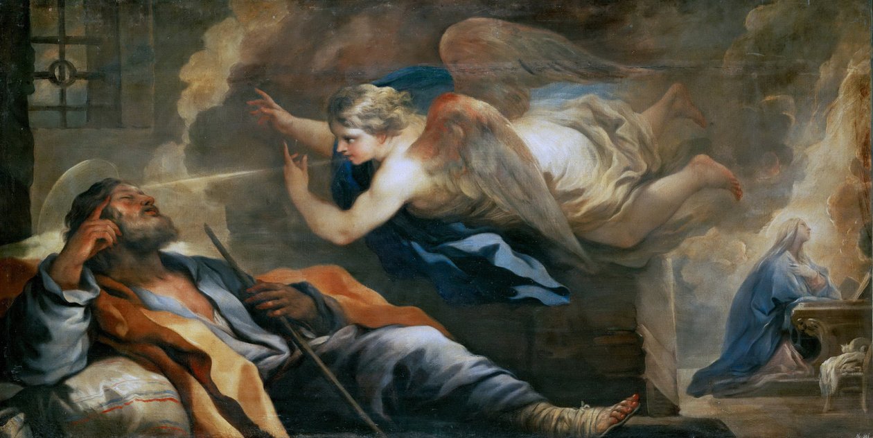 Il sogno di San Giuseppe | Luca Giordano | Stampa d'arte