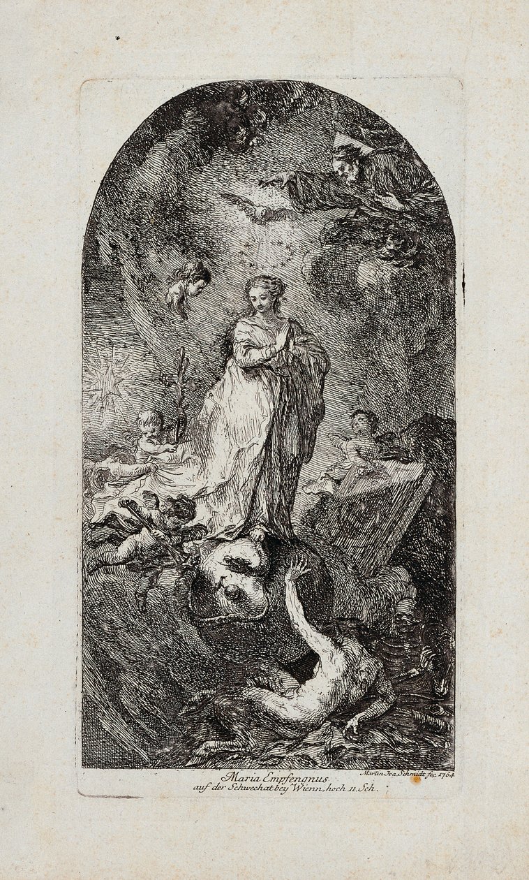 Maria Concezione | Martin Johann Schmidt | Stampa d'arte