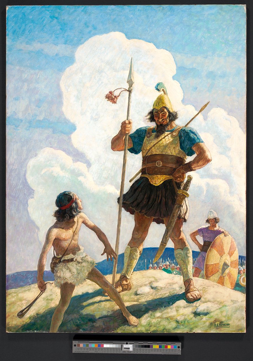 Davide e Golia, 1939 circa (pittura) | Newell Convers Wyeth