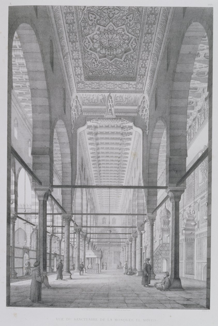 Veduta del Santuario della Moschea di Moyed, tavola 29 da 'Monumenti e ...