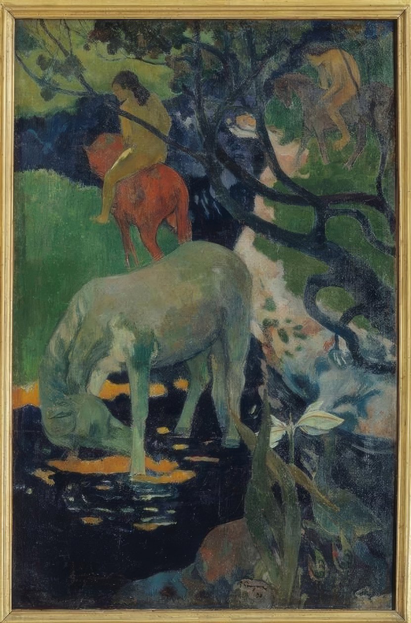 Il cavallo bianco | Paul Gauguin | Stampa d'arte