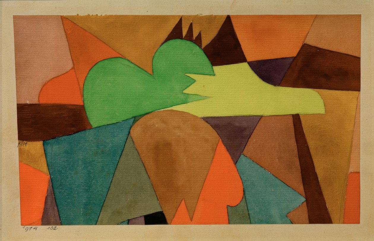 Con i pizzi marroni | Paul Klee | Stampa d'arte