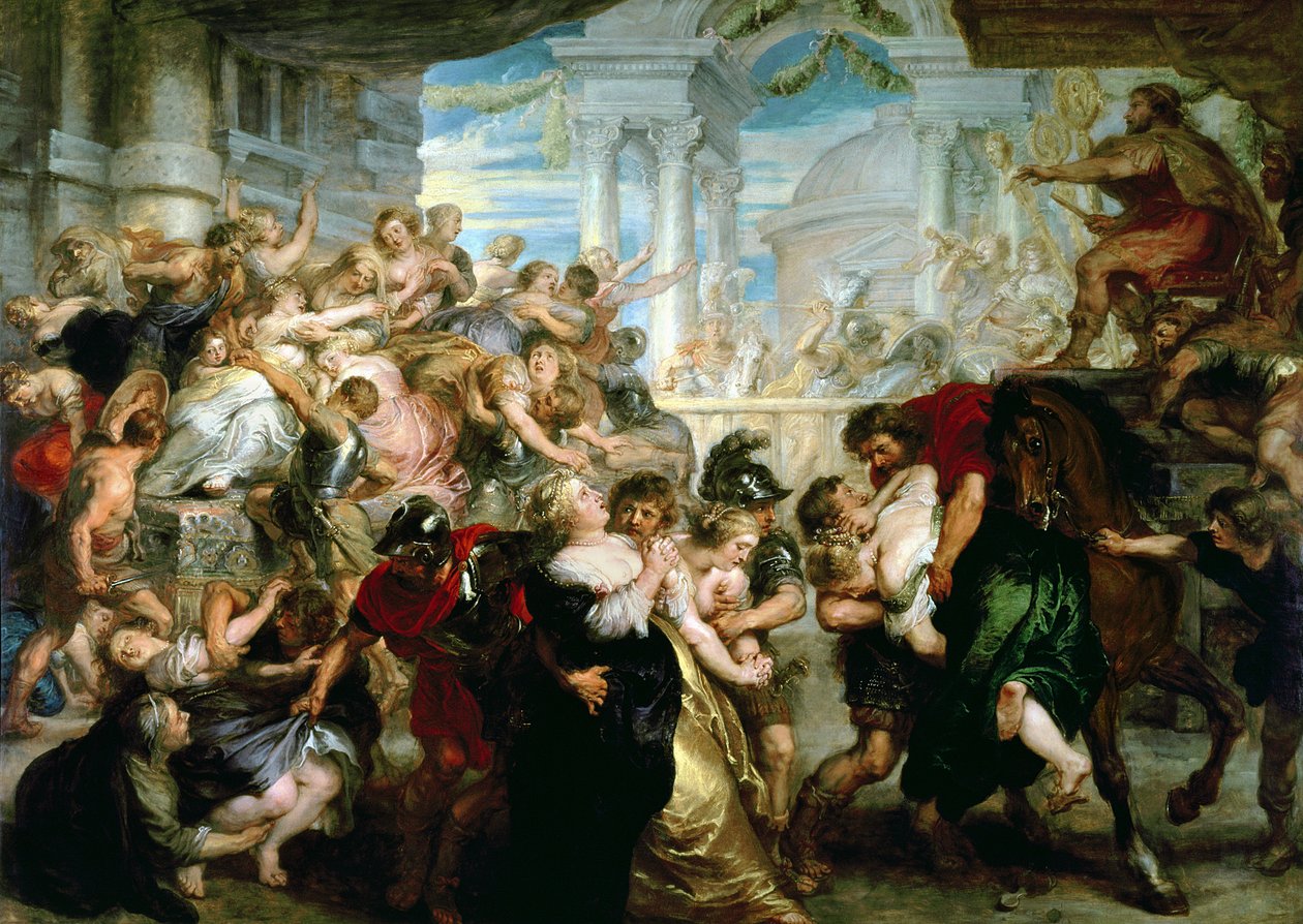 Il ratto delle Sabine, 1635-40 circa (olio su tavola)