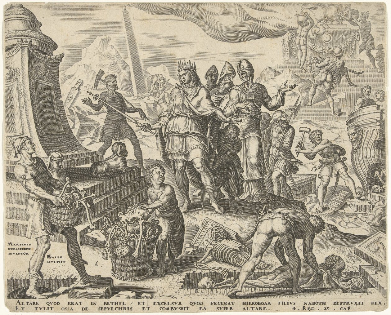 Il re Giosia fa profanare il luogo di culto a Betel (serie: Storia del ...