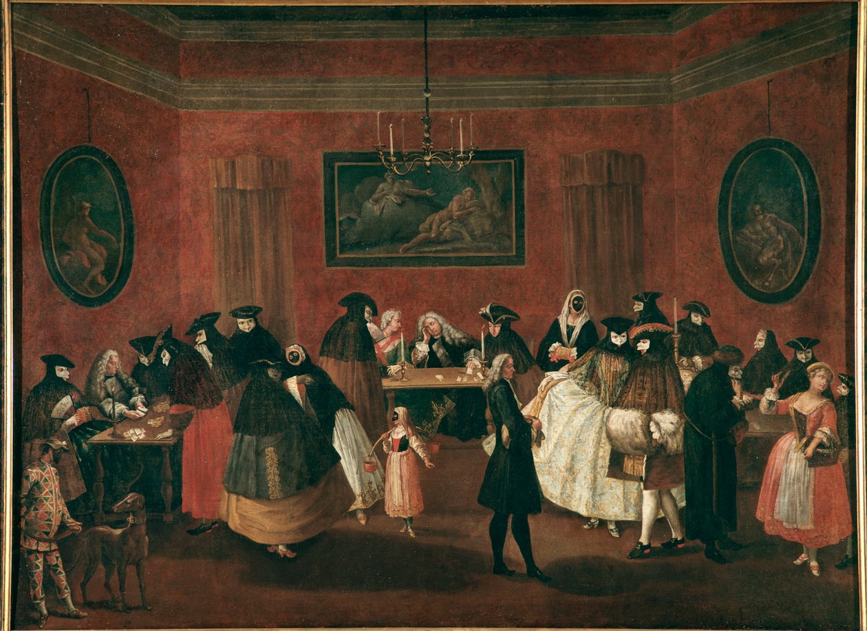 Il Ridotto (dettaglio) | Pietro Longhi | Stampa d'arte