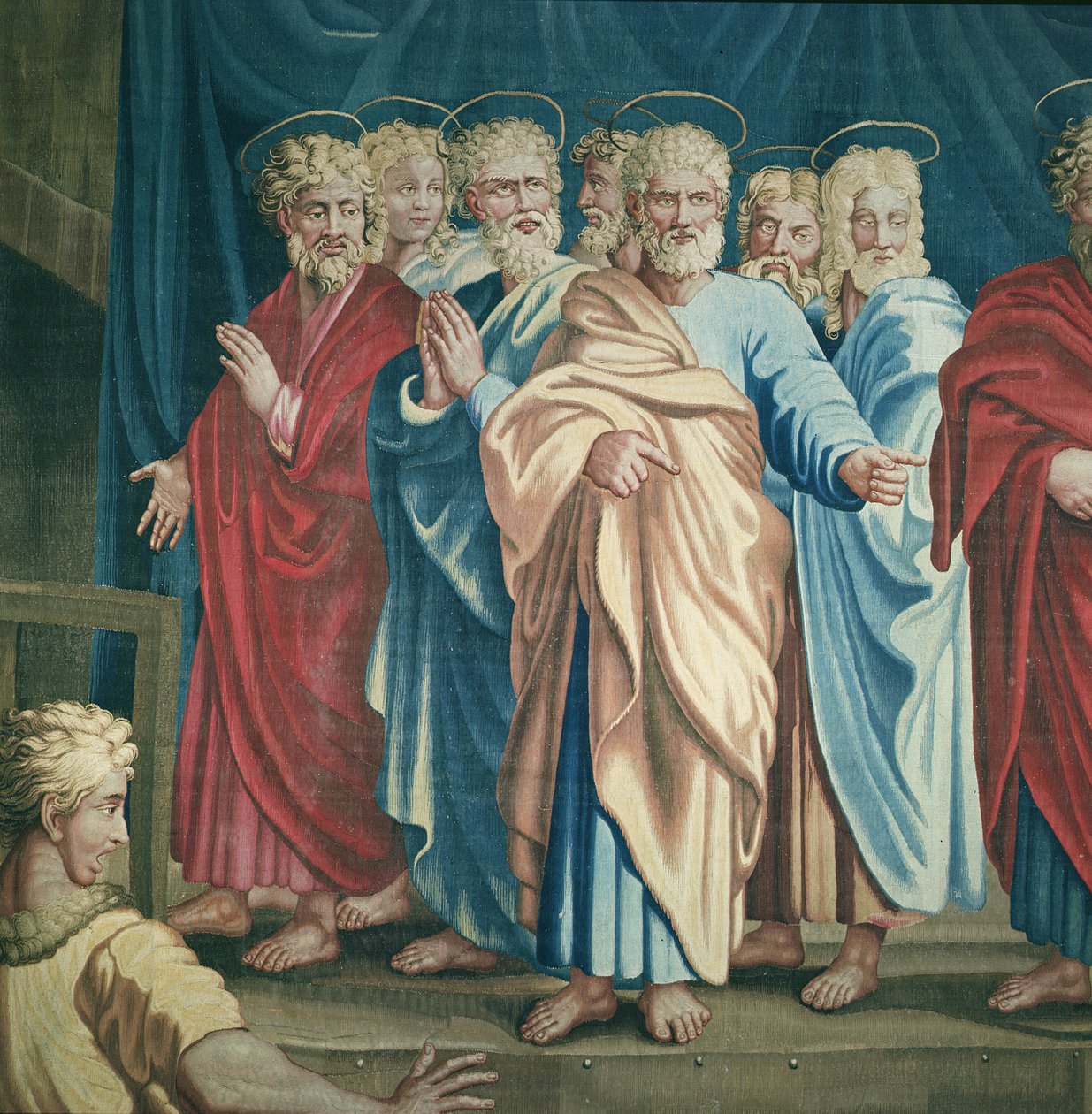 Arazzo raffigurante gli Atti degli Apostoli, la morte di Anania ...