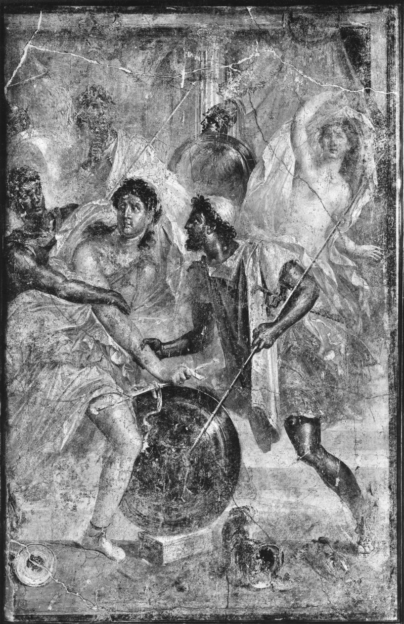 Ulisse e Diomede riconoscono Achille travestito da Pirra tra le figlie ...