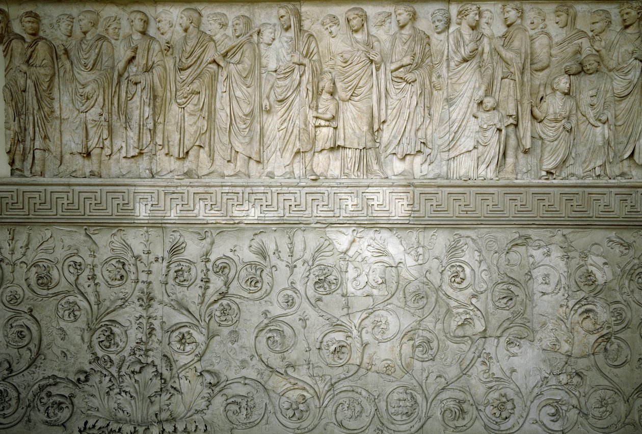 Arte romana: corteo imperiale dell'imperatore Augusto