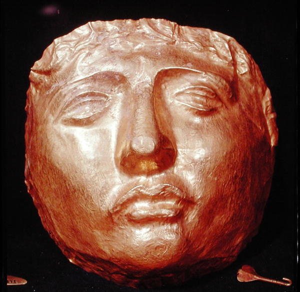 Maschera funeraria, da Ras-Shamra | Syrian Syrian