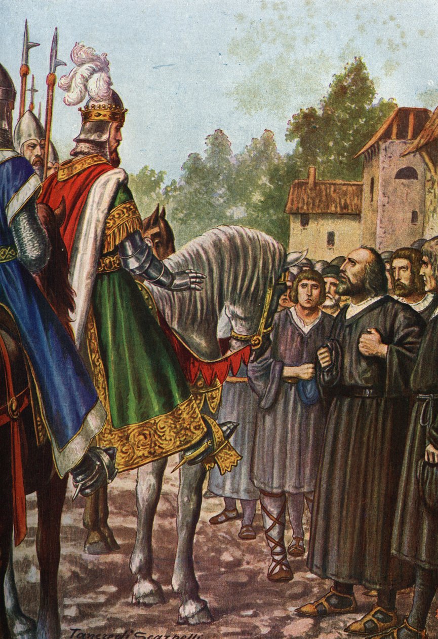 L'imperatore Federico I Barbarossa nel suo secondo viaggio in Italia ...