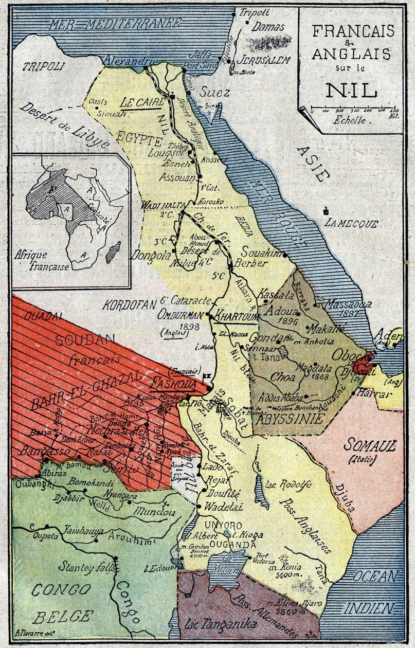 Mappa Del Fiume Nilo Africa