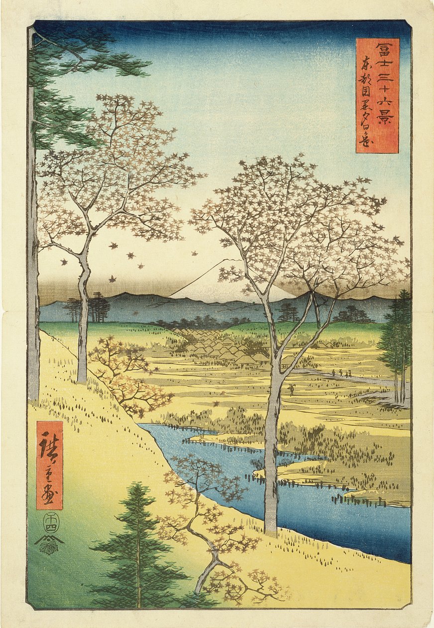 Fuji da Yuhi-Ga, Megwo, n.10 dalla serie '36 vedute del Monte Fuji ...