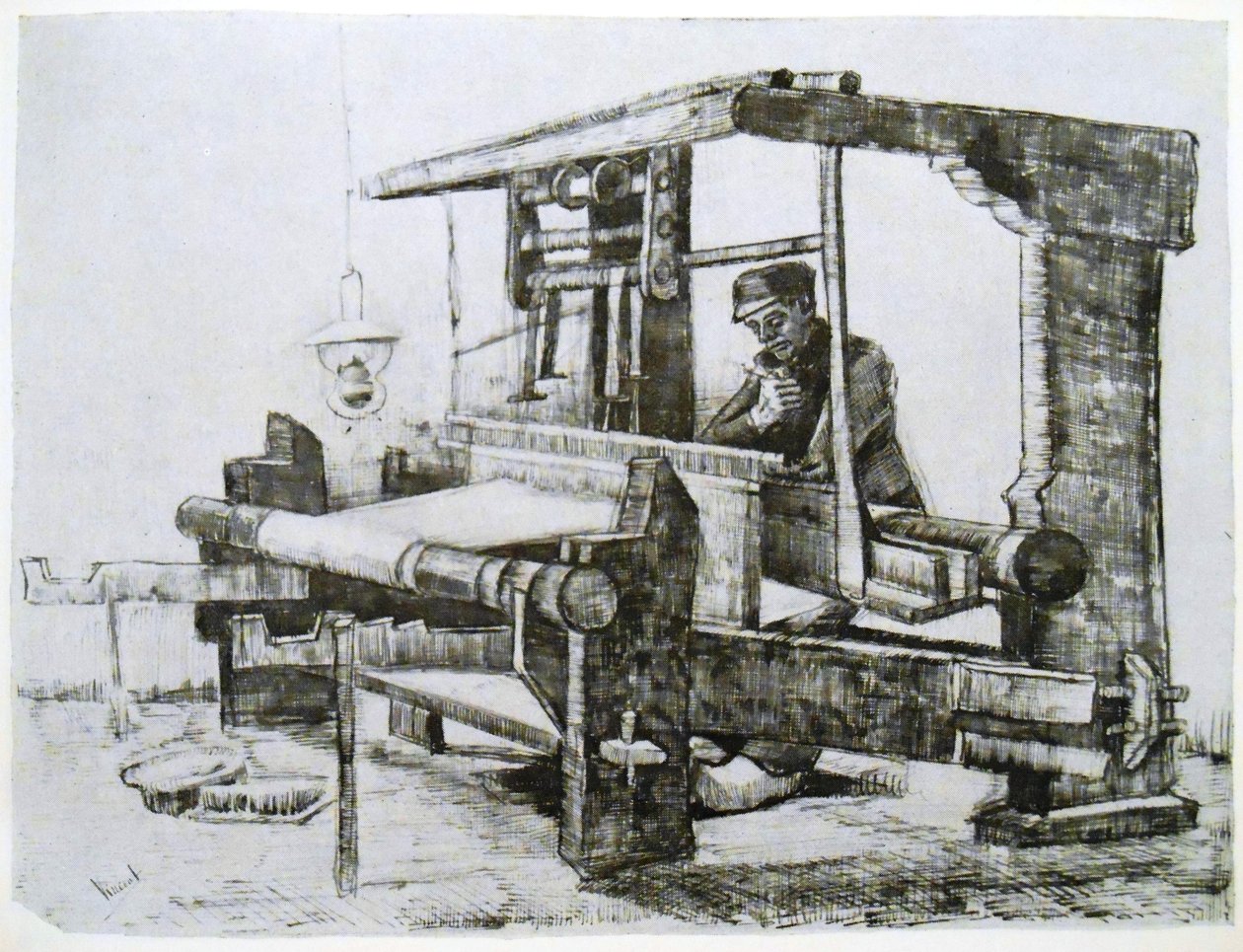 Il tessitore al suo telaio | Vincent van Gogh | Stampa d'arte
