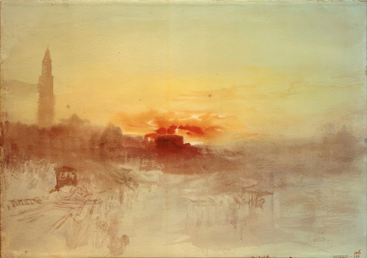 Venezia all'alba dall'Hotel Europa, con il Campanile