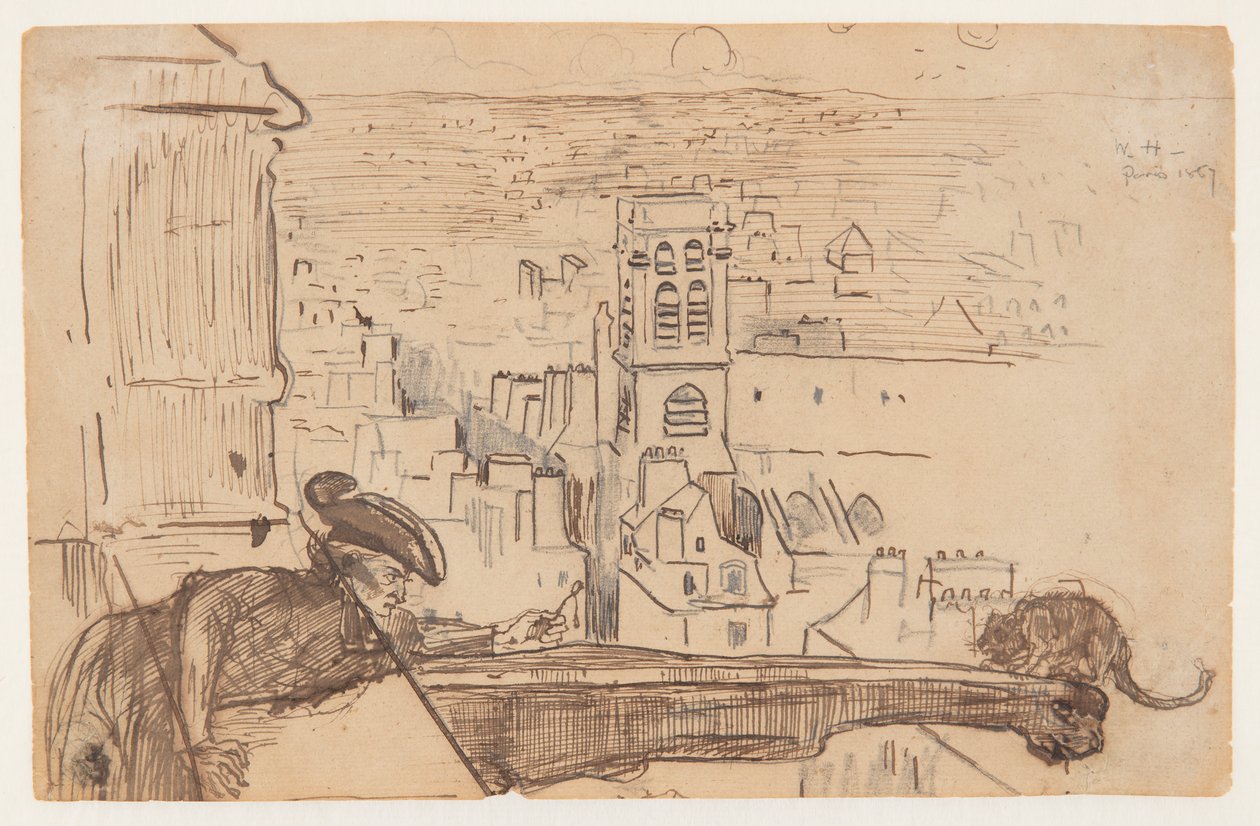 Vista su Parigi | Winslow Homer | Stampa d'arte