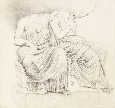 Studio di due statue classiche senza testa | James Ward