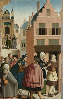 Le sette opere di misericordia Pannello di un polittico raffigurante le Sette Opere di ...