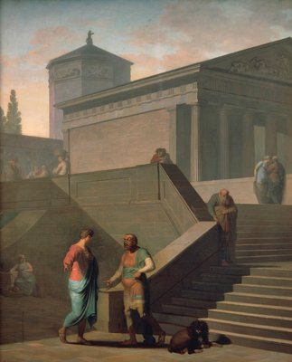 Scena di Andria (ispirata alla commedia di Terenzio)