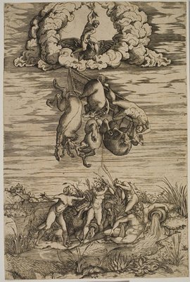 La caduta di Fetonte | Nicolas Beatrizet | Stampa d'arte